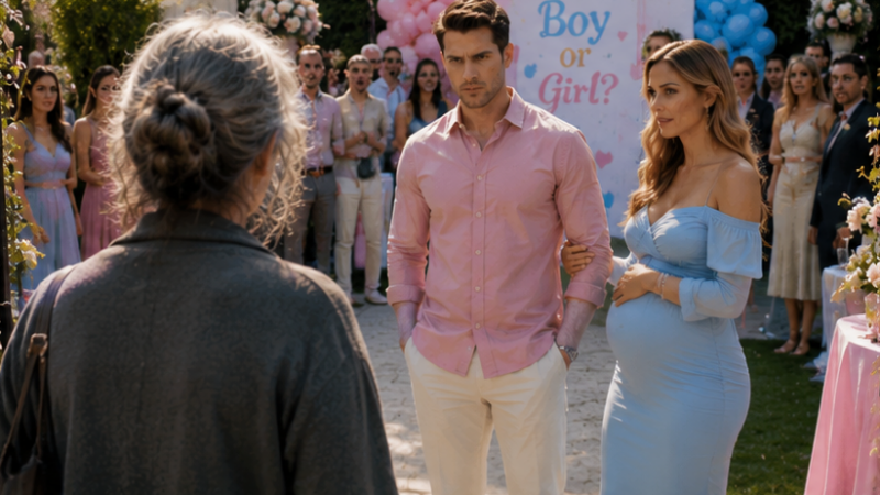 På dagen för hans gender reveal-fest stoppade han sin fattiga mamma vid ...